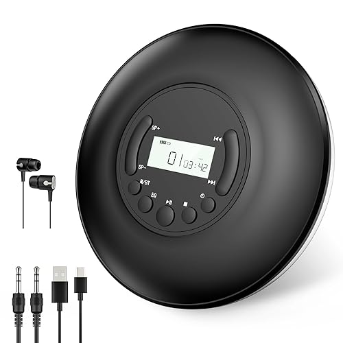 Gueray CD Player Portable, Bluetooth CD Player for Car and Travel ...