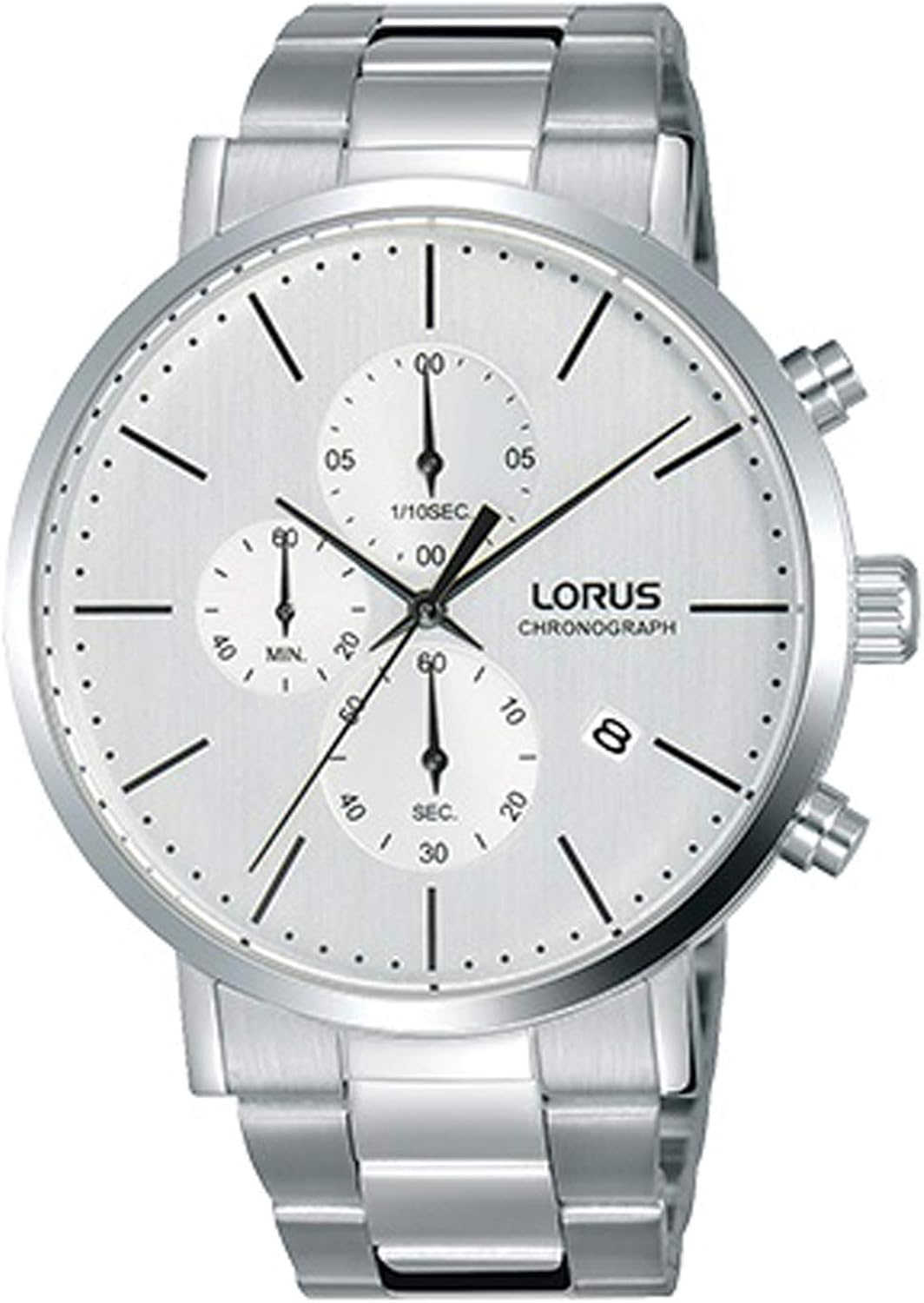 Lorus Classic Mens Analogue Quartz Watch with Stainless Steel Bracelet ...