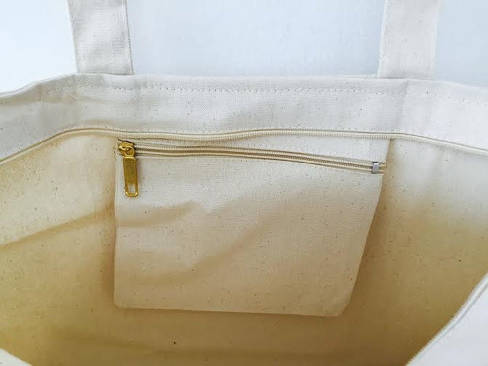Canvas Tote Bags With Zipper Closure | semashow.com