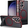 Amazon.com: MALEWOLF Magnetic for Samsung Galaxy S22 Ultra Case with 3 Stand Ways, [Invisible ...