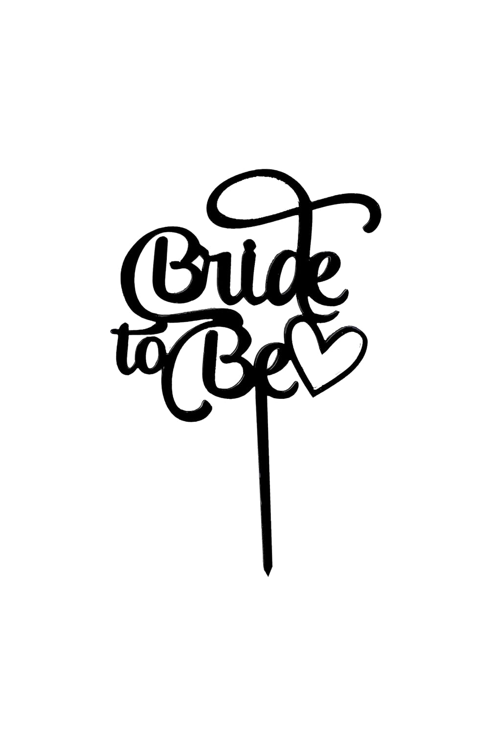 Infispace® Shiny Silhouettes Bride to Be Cake Topper for Bachelorette ...