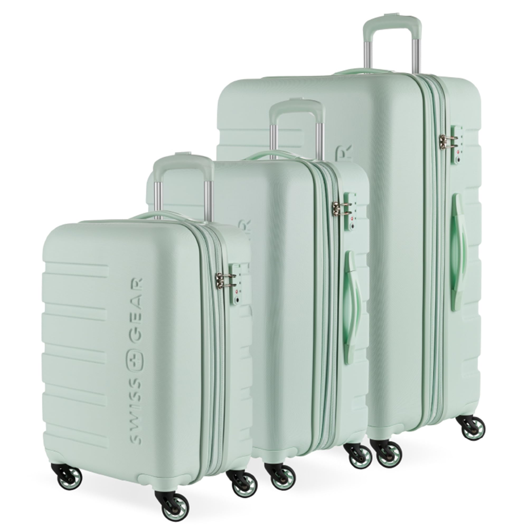 SwissGear 7366 Hardside Expandable Luggage with Spinner Wheels, Aqua ...