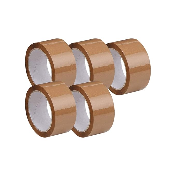 Wonder 555 2.5 Inch x 200mtr Tape (Pack of 5, Brown): Amazon.in: Office ...