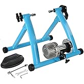 Amazon.com : Bike Trainer Stand, Portable Magnetic Stationary Road Bicycle Indoor Trainer with ...