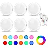 Capstone 6 LED Wireless Puck Lights with Remote Control, White - Amazon.com