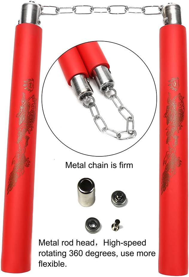 Ciaopangor Nunchuck,Practice Foam Nunchucks,Portable Training Nunchaku ...