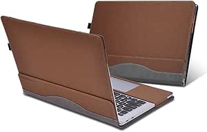 for Hp Spectre X360 13.3 Inch Case, PU Leather Folio Stand Hard Cover ...