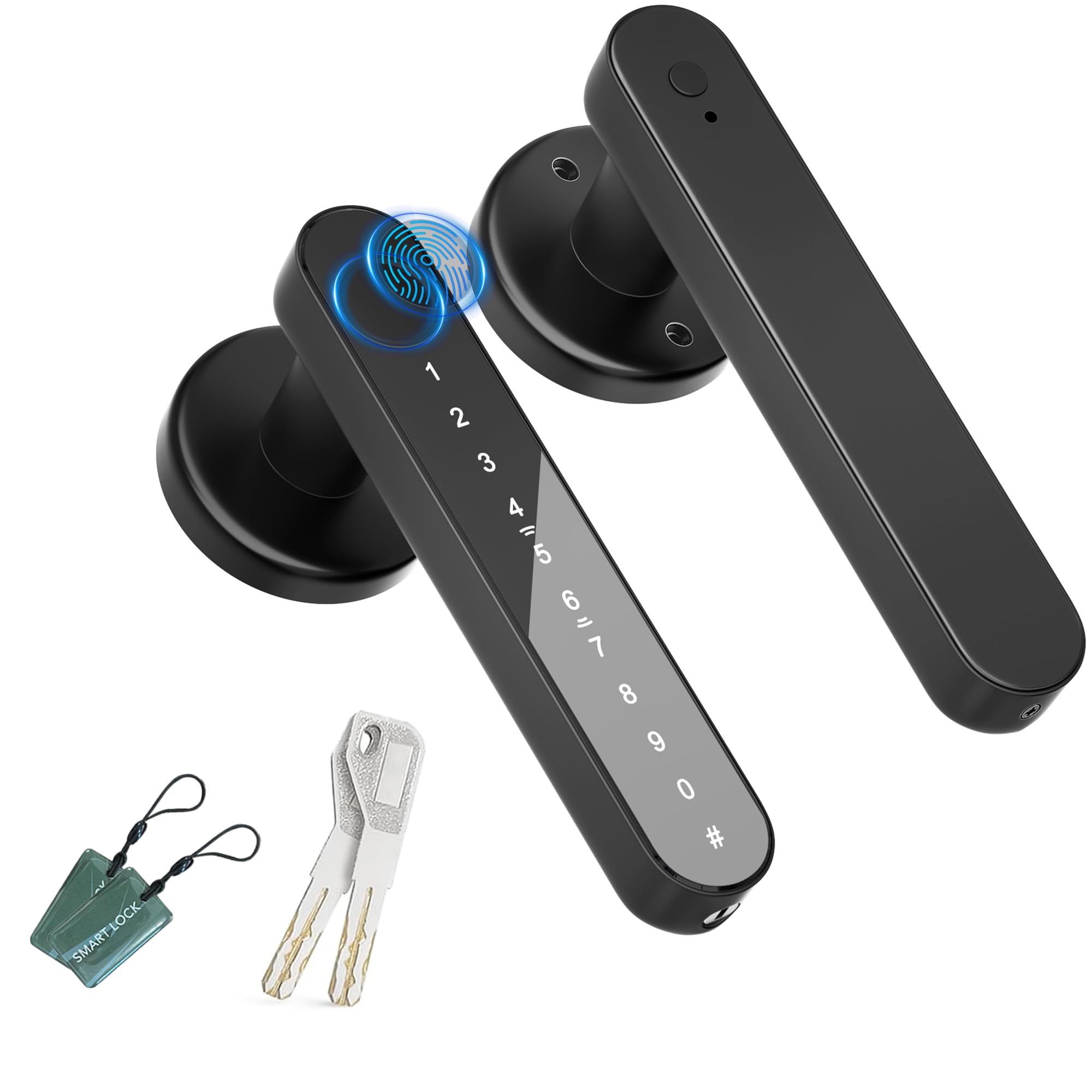 Fingerprint Door Lock,Smart Door knob,biometric Door Lock,with passcode ...