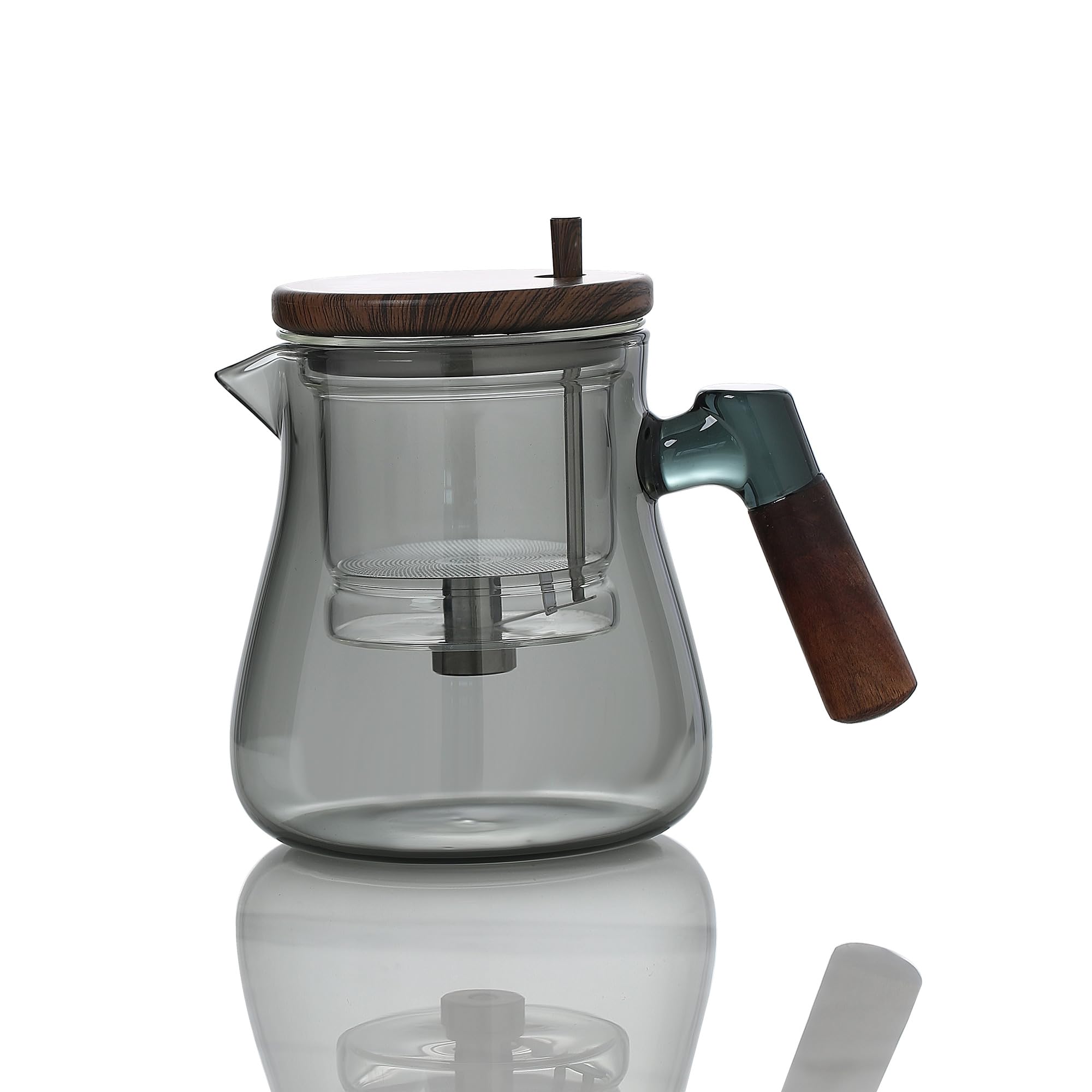 BlogBlog Glass Teapot with Infuser, 750ml, Borosilicate Glass Tea Maker ...