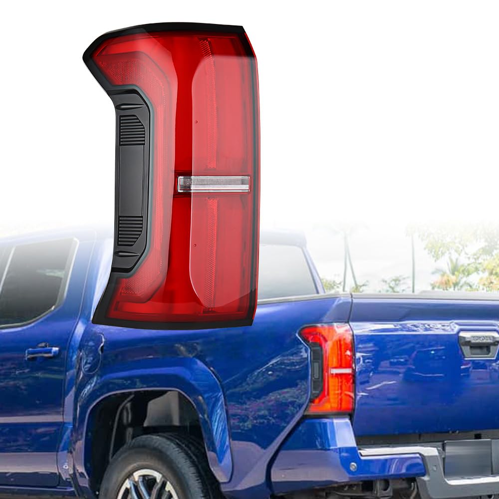 amopacorp LED Tail Light Assembly for 2024-2025 Toyota Tacoma, Red ...