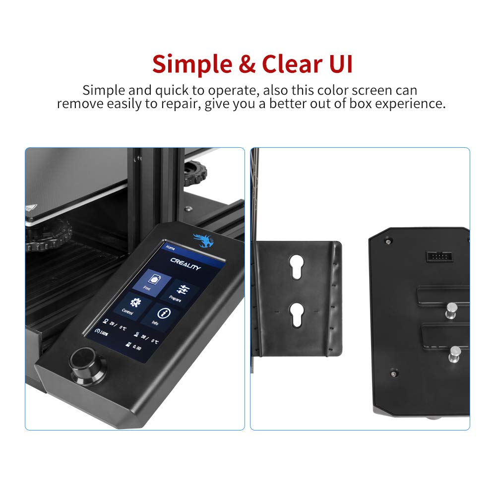 Creality Ender 3 V2 3D Printer, with Silent Motherboard, Meanwell Power ...