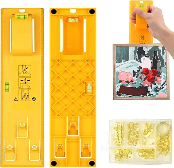 JKHKJ Kit de pendurar para pendurar para quadro com acessórios de nível ...