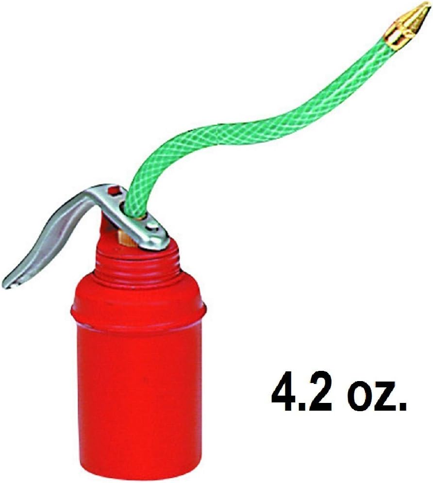 4 Oz. Oil Can Lubricant 6.75 in. Flexible Spout Hose Car Truck Tool ...