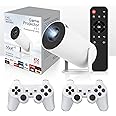 Amazon.com: M300 Max Game Projector, Projector And Game With 2 Wireless ...