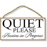 Amazon.com: Honey Dew Gifts Black Quiet Please Session in Progress 5 ...