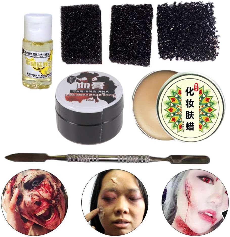 FRCOLOR 7pcs Special Effects Stage Makeup Wax Set Fake Wound Moulding ...