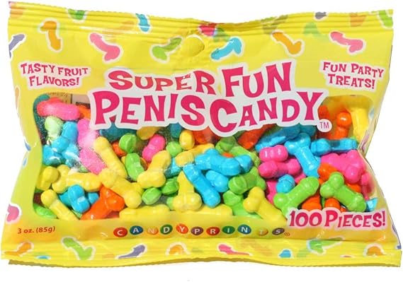Super Fun Penis Candy - 100 Pcs Per 3 oz Bag: Amazon.co.uk: Health ...