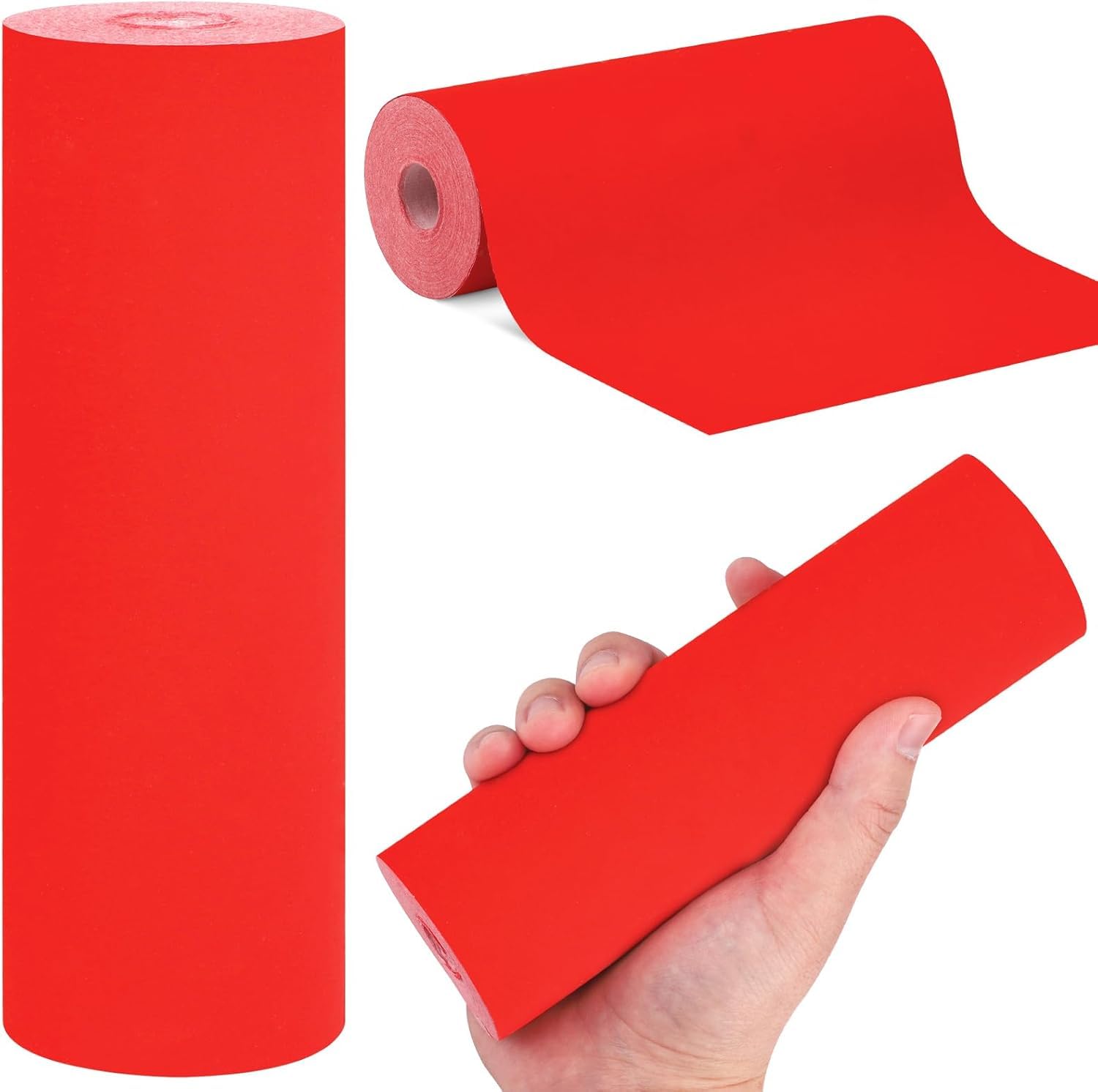 Red Xuan Paper Roll, Chinese Calligraphy Paper with 17cmx20m(6.7inx66ft ...