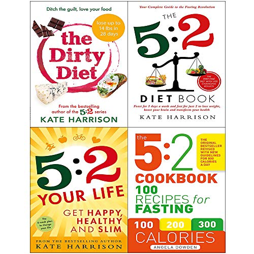 Kate Harrison & Angela Dowden Collection 4 Books Set (Dirty Diet, 5:2 ...