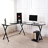 Amazon.com : Tribesigns Modern L-Shaped Desk Corner Computer Desk PC ...