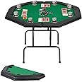 Amazon.com: ECOTOUGE Game Poker Table w/Stainless Steel Cup Holder ...