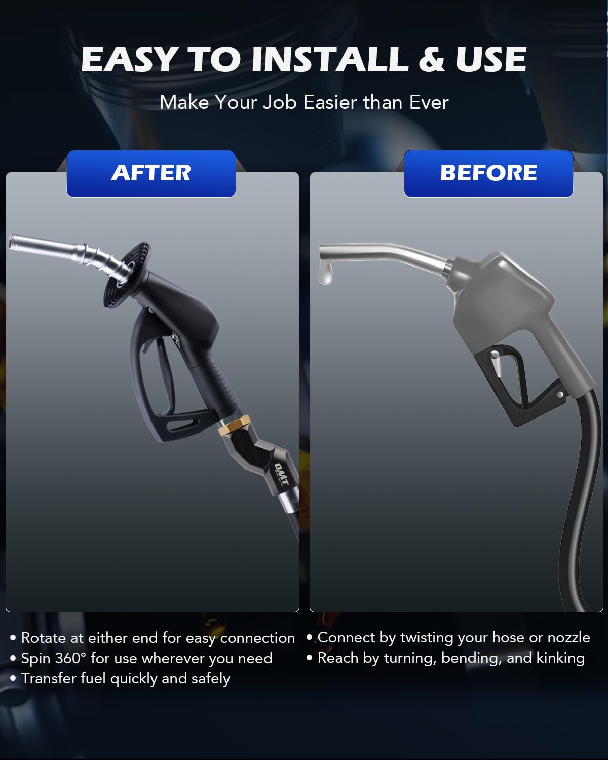 Mua Orion Motor Tech Fuel Hose Nozzle Swivel, 3/4" Dual NPT Threads ...