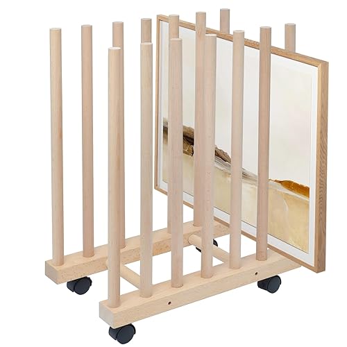 Olasme Art Storage Rack Wooden Art Canvas Boards Drying Rack Canvas ...
