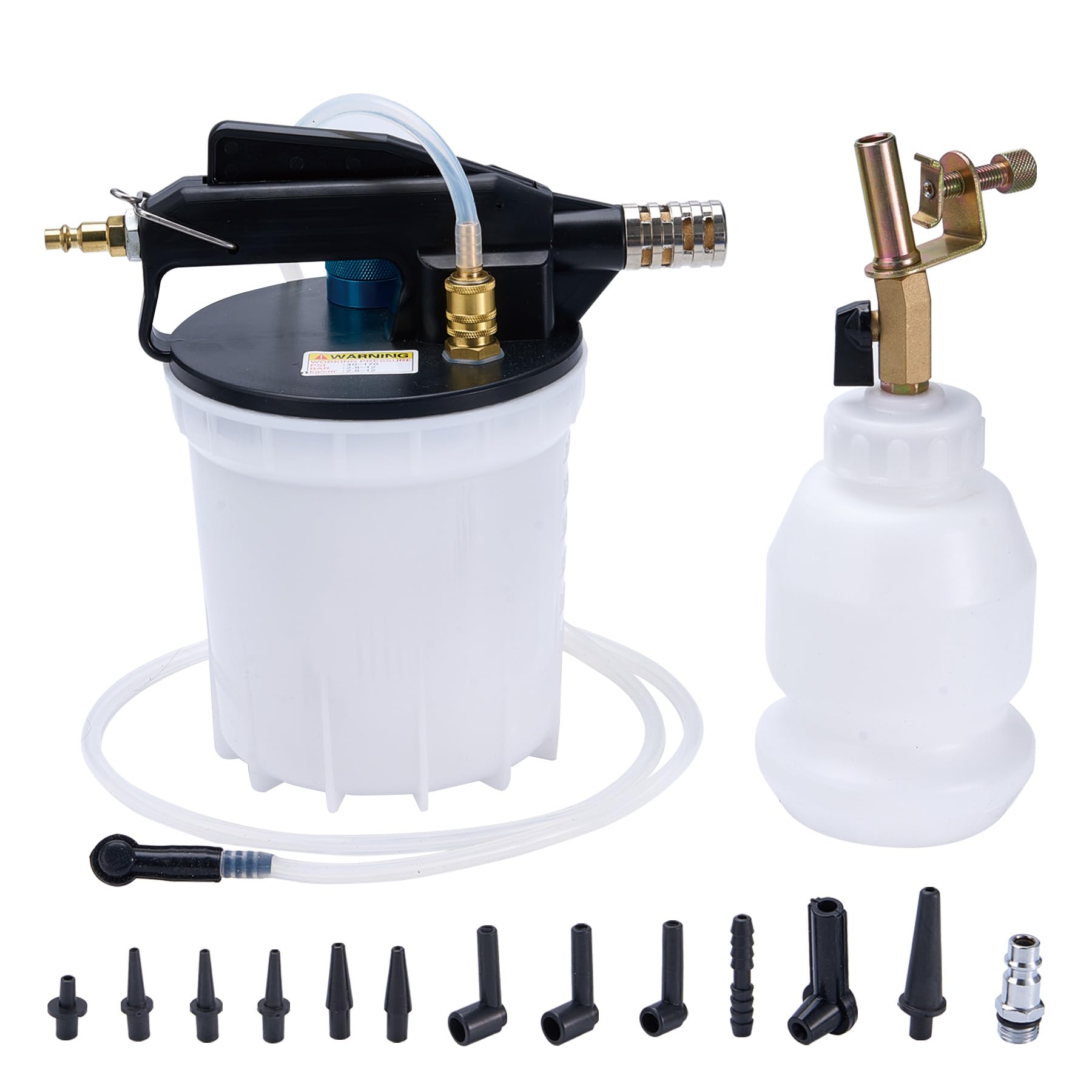KOOPOOL 2L Vacuum Brake Bleeder Kit, Pneumatic Brake Fluid & Clutch ...