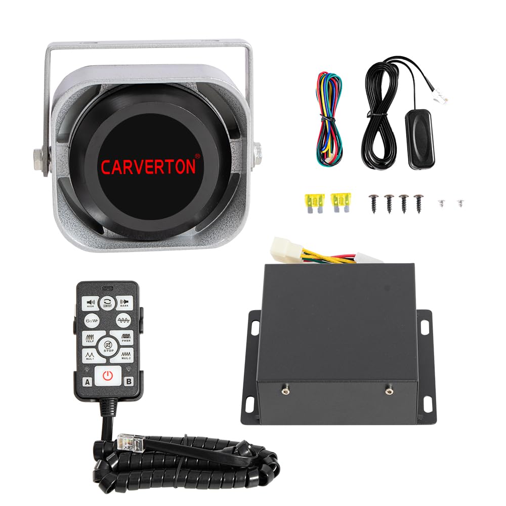 Mua CARVERTON 12V 100W Police Siren PA System [Small Portable Speaker ...