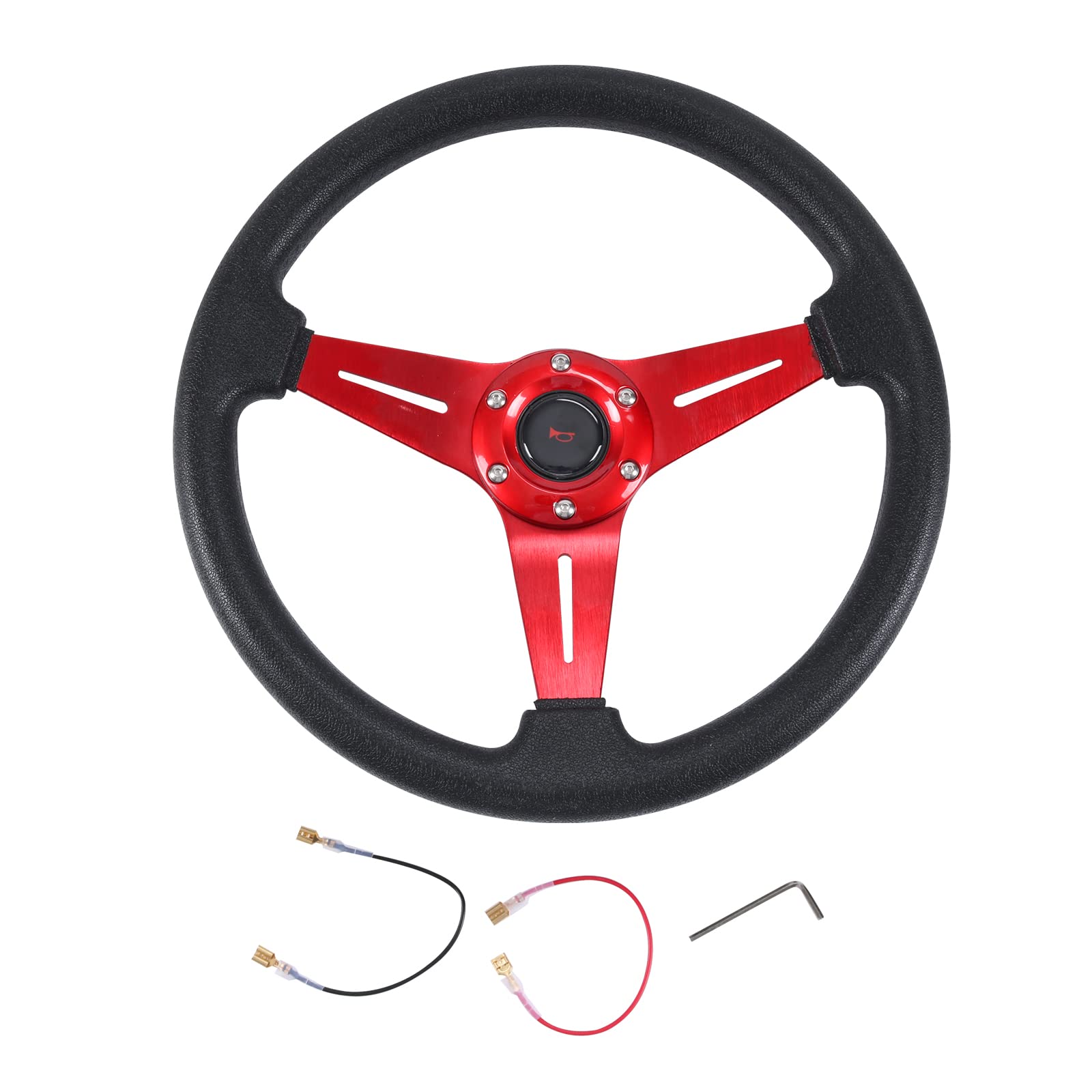 Mua WOWYZL 13.8” Auto Racing Steering Wheel Flat Drifting 6 Bolts Car ...