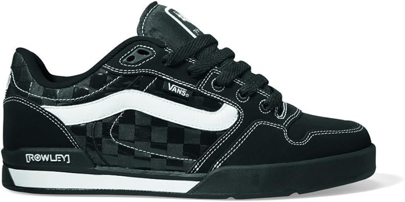 Vans Men's Rowley XLT Elite LS Nylon Check Black/White VF7Q3C8 5.5 UK ...