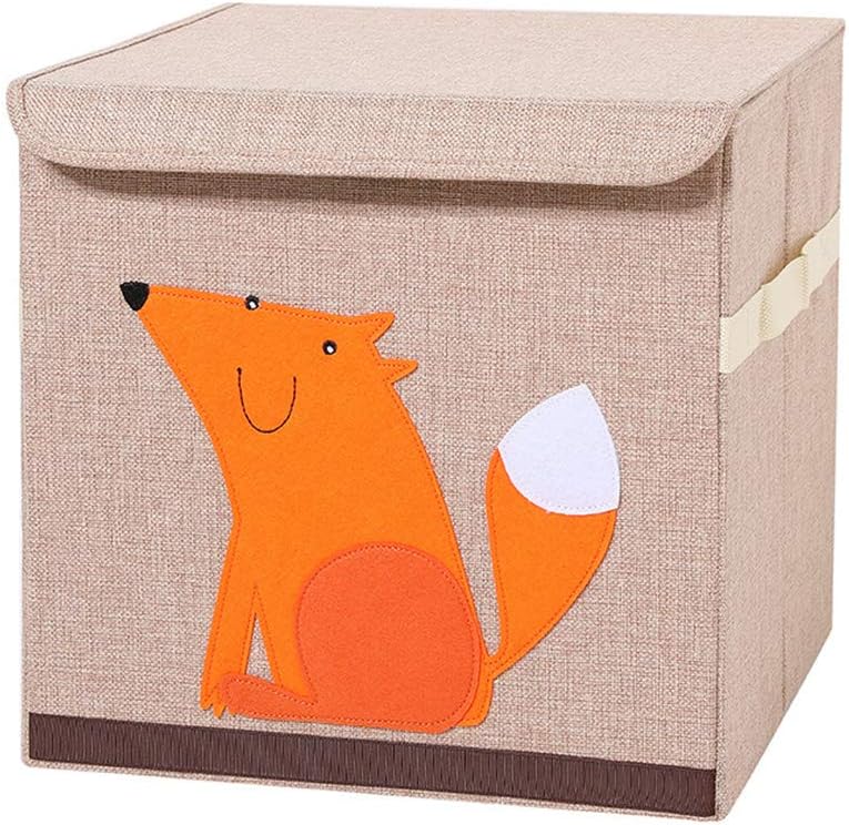 HNYG kid Storage Box With Lid Cotton And Linen Cloth Children’s Toy ...