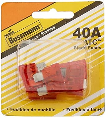 Amazon.com: COOPER BUSSMANN BK/ATC-40 FUSE, BLADE, 40A, 32V, FAST ...