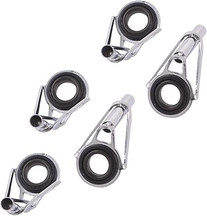 Sourcingmap 5 Pcs 4.5mm Eye Inside Dia Fishing Fisherman Rod Guide Tip ...