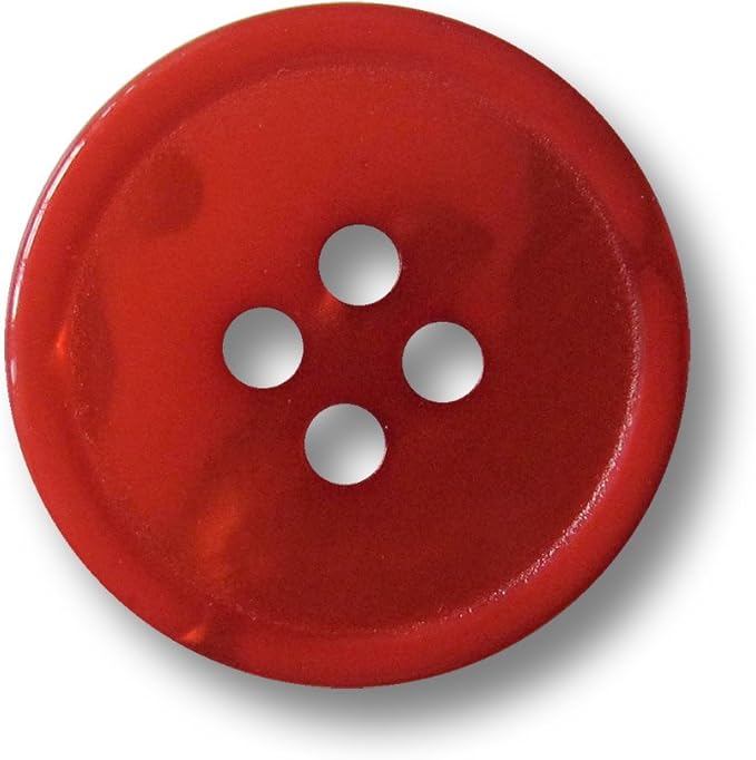 Knopfparadies - 10er Set ausgefallene hell rote Knöpfe mit Perlmutt ...