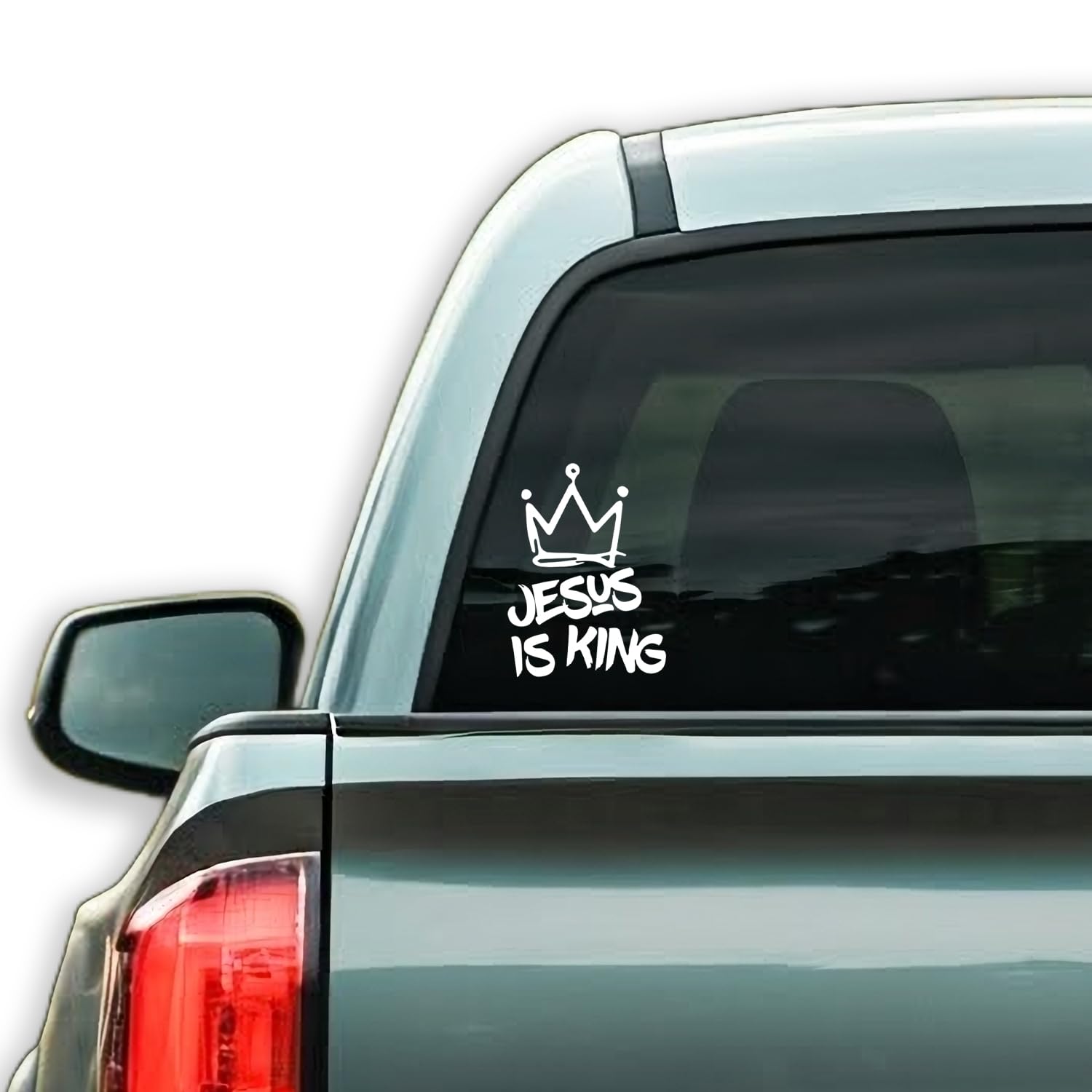 GRITKULTURE Jesus is King Decal Graphics Sticker- Christian Jesus Cross ...