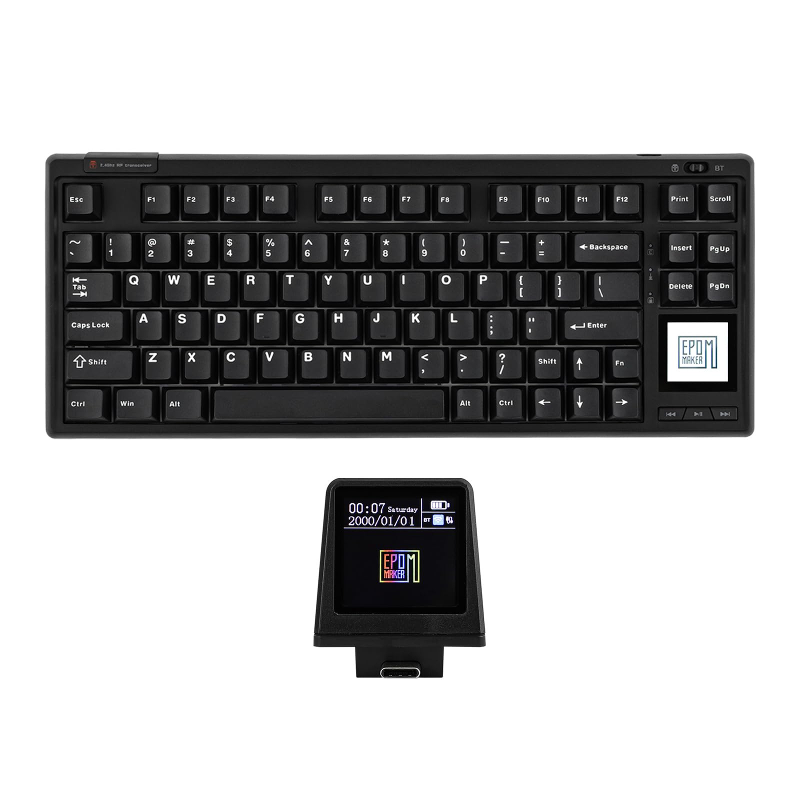 Cherry Blossom Keyboard EPOMAKER RT80 Wireless Mechanical Keyboard - 75 ...