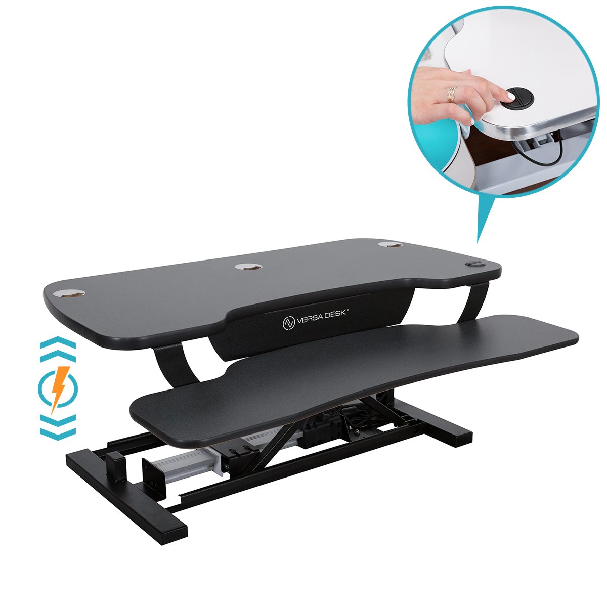 VersaDesk Power Pro 36 Electric Height Adjustable Desk Riser Sit VersaDesk Power Pro 36 Electric Height Adjustable Desk Riser Sit
