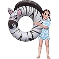 Amazon.com: HOHQB Luxury Inflatable Zebra Pool Float - Fun Aqua Toys ...