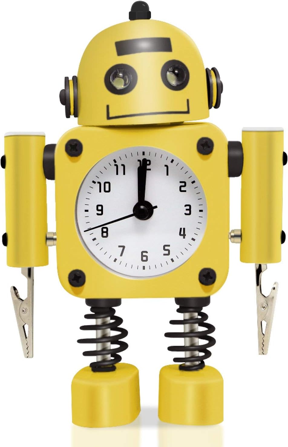 Amazon.de: DHTOMC [Nicht-Ticken Roboter Wecker Edelstahl Metall - Wake ...
