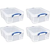 Amazon.com: Really Useful Box 4 Liter Plastic Stackable Storage ...