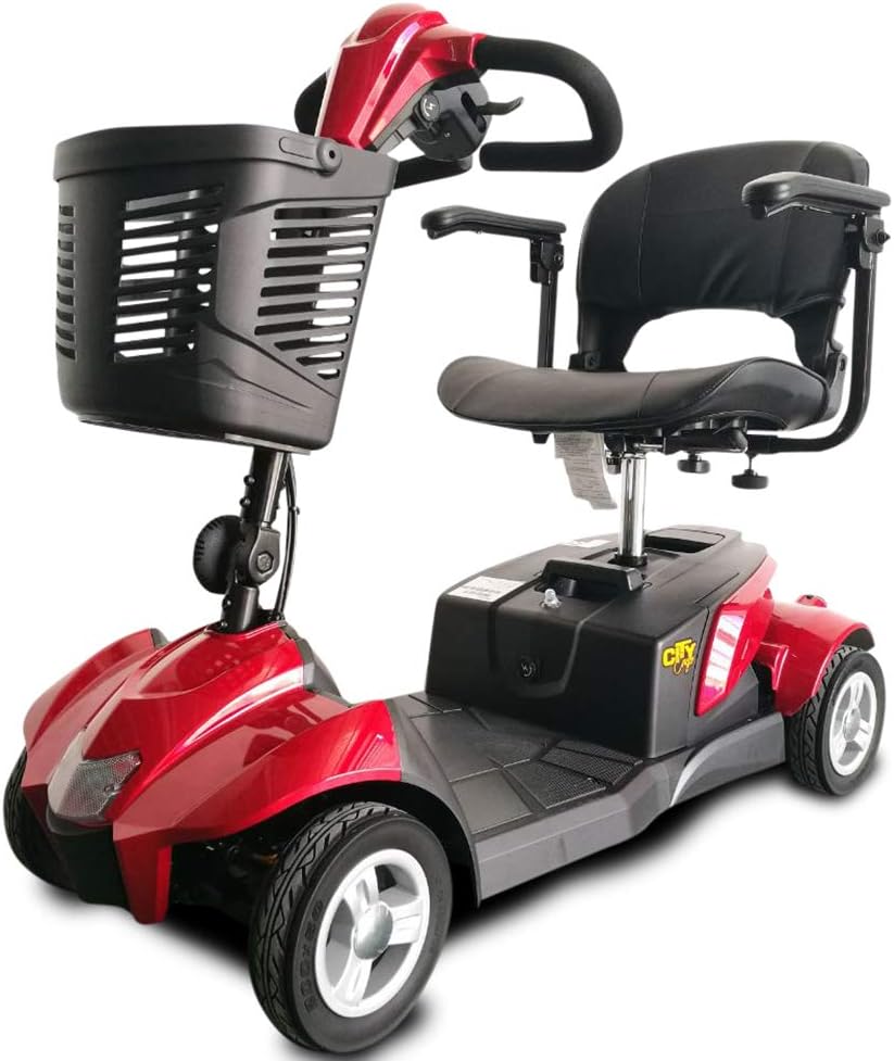 Amazon.com : EV Rider CityCruzer 4-Wheel Portable Mobility Scooter with ...