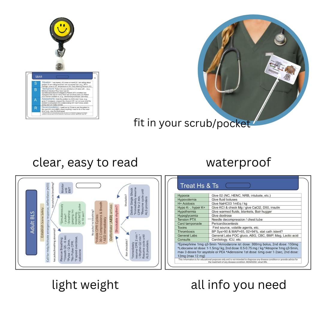 Mua MOMOZEE Complete (32 pcs) Nurse Student Reference Card Set, RN ...