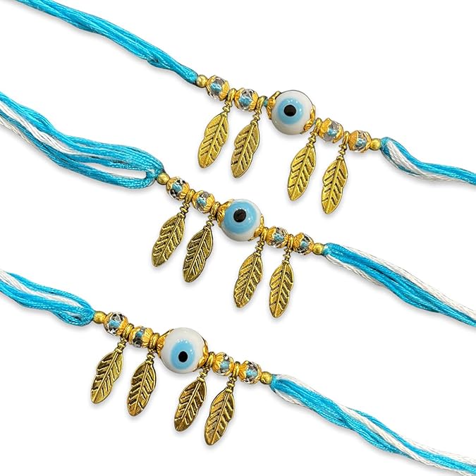 Digital Dress Room Fancy Evil Eye Rakhi Designs Nazariya Blue Evil Eye ...