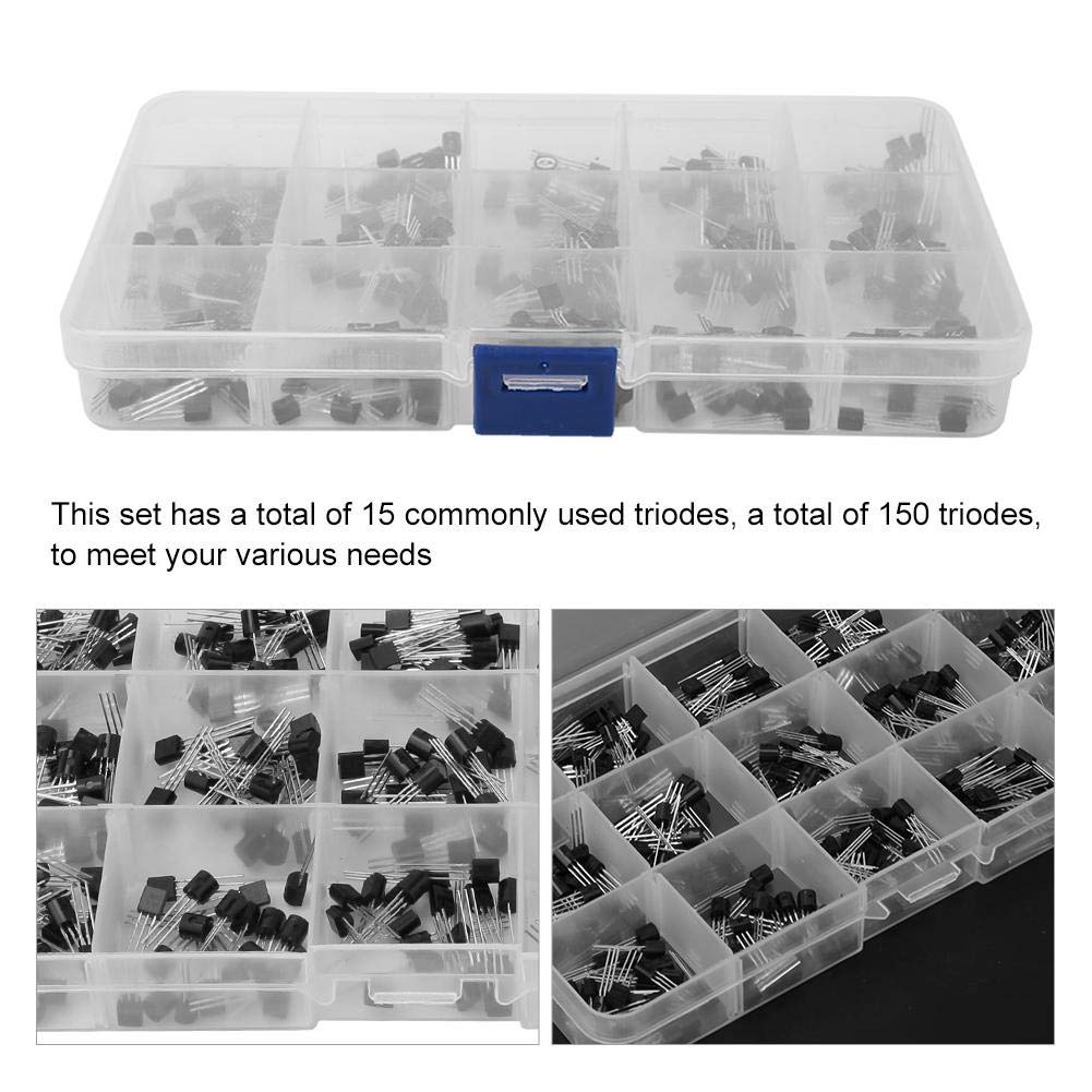 300Pcs 15 Values Transistors Electronic Triode Kit Power Transistor ...