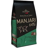 Amazon.com: Valrhona Dark Chocolate - 64% Cacao - Manjari Grand Cru - 6 ...