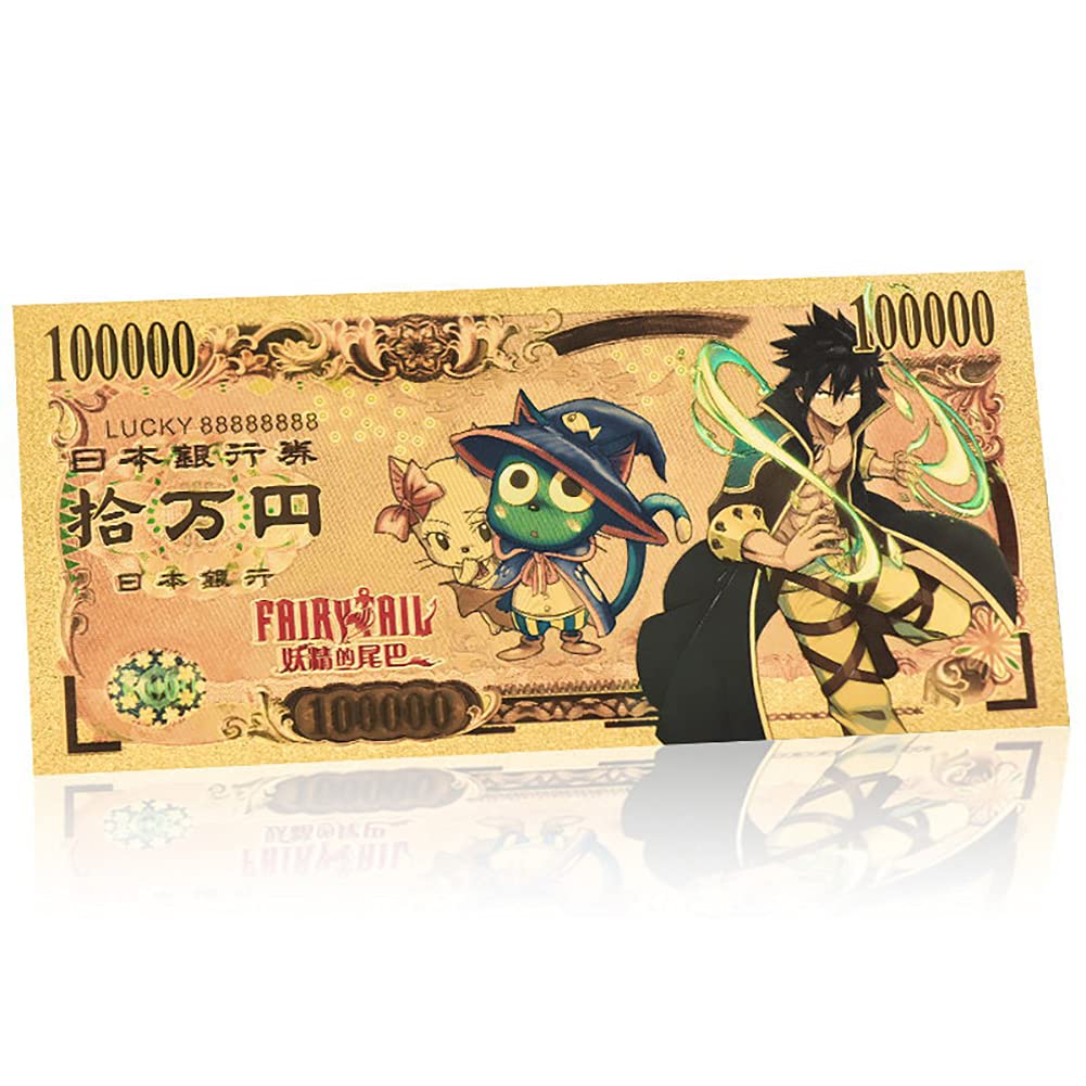 Mua YJacuing Anime Fairy Tail Gold Coated Banknote, Limited Edition ...
