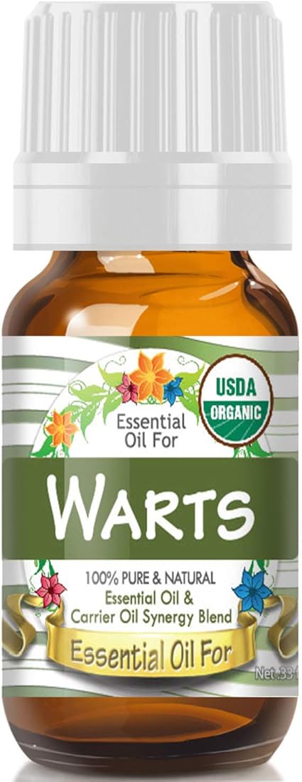 Amazon.com: Essential Oil for Warts (USDA Organic - 100% Pure) Unique ...