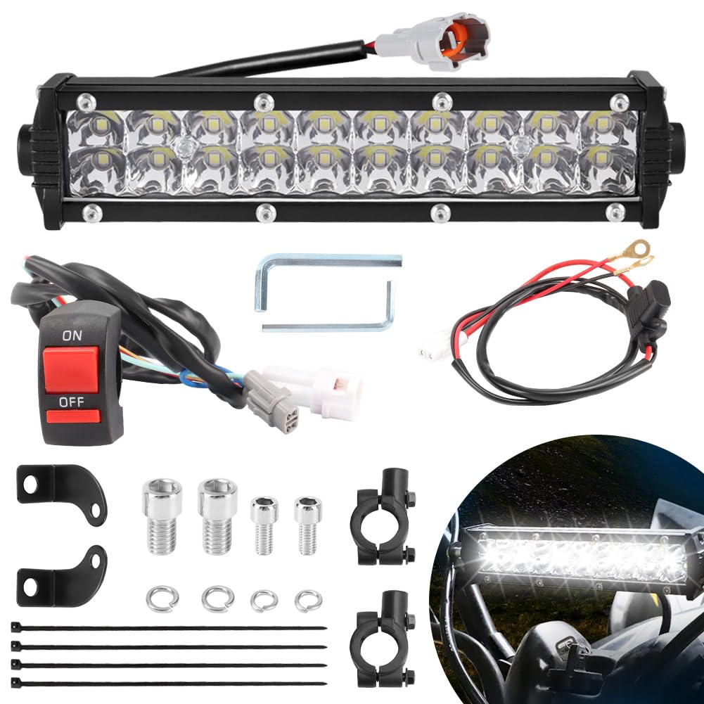 Motorcycle LED Light Bar & ON-Off Switch Headlight kit for CRF110 ...
