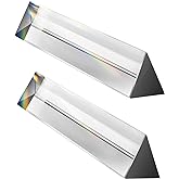 Amazon.com: Eczixnczo Optical Glass Triangular Prism, 2 Pack 1.97 Inch ...